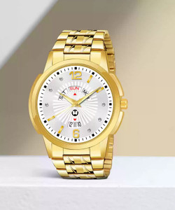 WIZARD TIMES Formal and Party Wear Watch for Unisex Men's Watch Golden ...