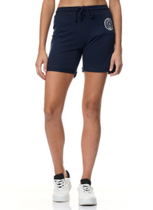 Coldplay Solid Women Dark Blue Basic Shorts - Buy Coldplay Solid Women ...