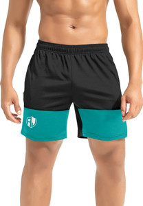 Wide Valley Color Block Men Black Boxer Shorts - Buy Wide Valley Color ...