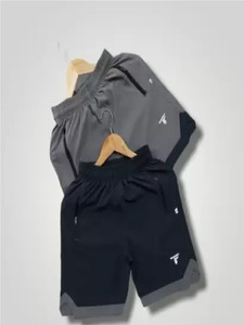 TOOFY Color Block Men Grey, Blue Sports Shorts, Gym Shorts, Basic ...