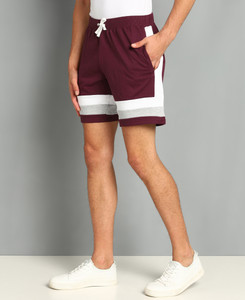 METRONAUT Color Block Men Maroon Regular Shorts - Buy METRONAUT Color ...
