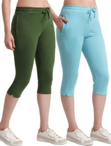 TT LPJ_433_PO2 Women Dark Green, Light Blue Capri - Buy TT LPJ_433_PO2 ...