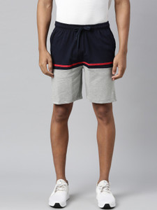 DIXCY SCOTT Color Block Men Dark Blue Basic Shorts - Buy DIXCY SCOTT ...
