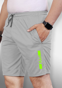 FTX Solid Men Grey Sports Shorts - Buy FTX Solid Men Grey Sports Shorts ...
