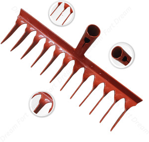 Cultivators Dream Fort 12-Teeth Hand Cultivator Twisted Rake Without ...