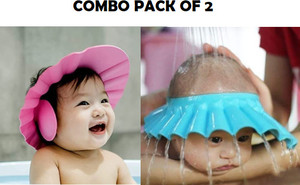 DECRONICS Baby Shower Caps Bath cap, Shield Eyes Ears for 0-3 Year ...