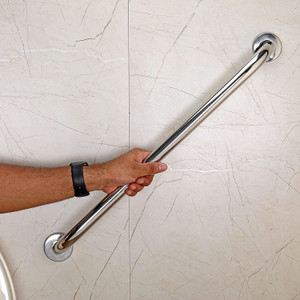 FORTUNE Wall Mounted Safety Hand Support Balance Handle Bar, Chrome 24 ...