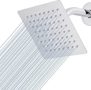 Fossa 4x4 (4 Inch) Ultra Slim Heavy 304 Stainless Steel Rain Shower ...