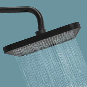 Plantex ABS Plastic Rectangle Shower Head For Bathroom/Overhead Shower ...