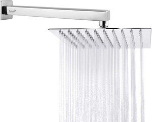 Prestige 12"x12" Stainless Steel Ultra Slim Shower with 15inch Arm ...