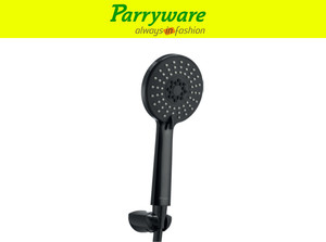 Parryware Hand shower 3 modesmatt Black with hose and hook set of 1 pic ...
