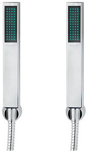 Parryware hand shower Sinatra square with Hose & clutch set of 2 pic ...