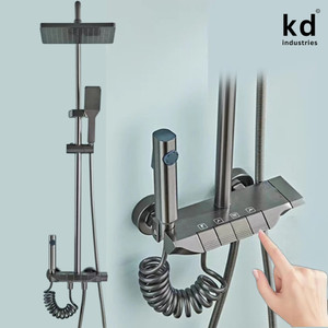 KD INDUSTRIES Luxury Piano Shower Full Set | Shower Panel | Shower Head ...