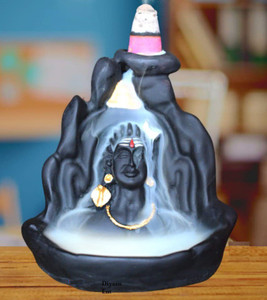 DIYAAN ENT Adiyogi shiv shankar mahadev smoke backflow fountain ...