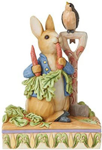 Enesco Jim Shore Heartwood Creek Peter Rabbit In Garden Figurine ...