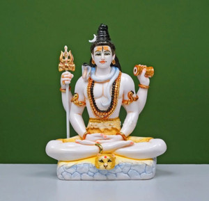 krishnagallery1 Samadhi Shiv Bholenath Statue Murti Marble Finish ...