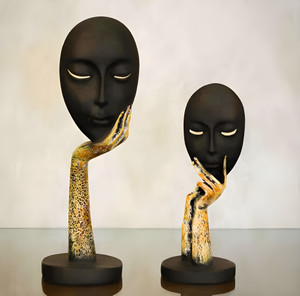 Devos Decor Antique Trophy face home decor handicraft decorative ...