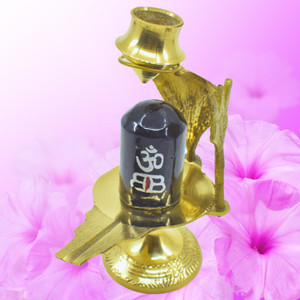 Real Craft Complete Shiva Linga Abhishek Puja Set - Brass Patra ...