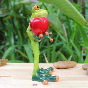 Calandis Resin 3D Craft Frog Figurine Office Desktop Decoration ...