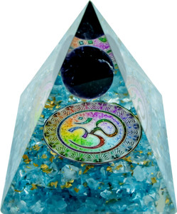 TREEMAISON Vastu Crystal OM TURQUOISE BALL PYRAMID (3 INCH)/ Crystal ...