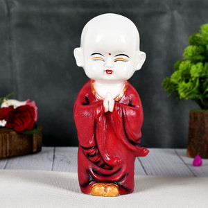 maviss fashion Namaste Lord Buddha Monk Statue Idol Decorative ...