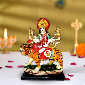 DARIDRA BHANJAN Marble Finish Goddess Maa Durga Devi Idol Statue ...