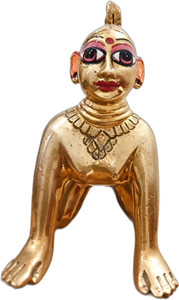 Idolsplace Fine Brass Hand Painted Bal Radha Rani Idol/Baby Radha ...