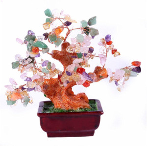 RCW Feng Shui Stone Money Tree Multi Vastu Statue Idols for Home ...