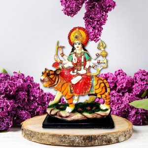 DARIDRA BHANAJN Sherawali mata idol marble durga idol, durga marble ...