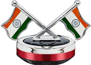 Triangle Ant Solar Power Rotating Indian Flags Car Air Freshener ...