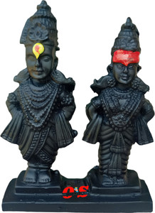 OM SAI GIFTS Lord Vitthal Rukmini Idols Statue Decorative Showpiece - 8 ...