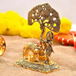 Rci Handicrafts Lord Krishna Stand Under Kadam Tree Playing Basuri with ...