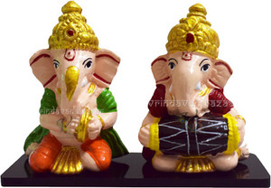 VRINDAVAN SHOP Cute Ganpati/ Ganu With Tabla- Devotional Car Dashboard ...