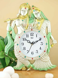 VIVARS CRAFT Radha Krishna Design Wall Clock Gift Items| Home Decor ...