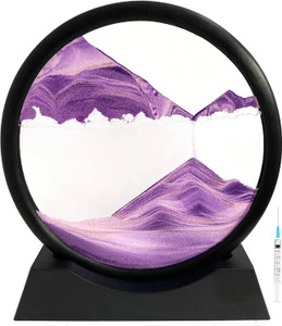 KROOH Decor Moving Sand Art Glass TableTop Deep Sea Sandscape in Motion ...