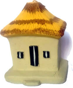 Spicy Crafts Terracotta Hut House Clay Hut | 4 inch x 3 inch Small ...