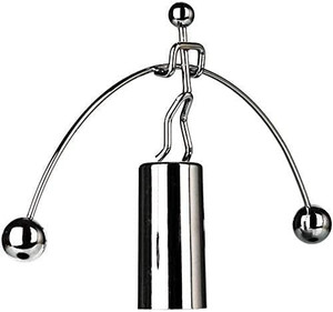 LILA ENTERPRISE Silver Single Feet Steel Pole Balancing Man Stress ...