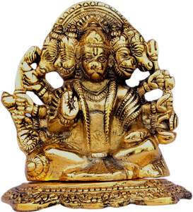 Indra Art Collection Hanuman ji Metal Statue,Panchmukhi Hanuman Murti ...