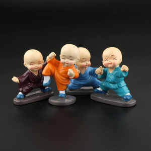APEROL DESIGN Monks Set 4 Big Size Cute Baby Monk Buddha Idols Statues ...