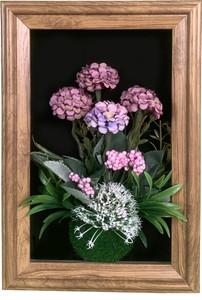 EPICS CRAFT 3D Model Rectangular Shaped Carnation Flower in Green Pot ...