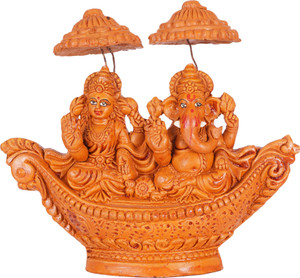 ARYA DEVA Copper Handicraft Showpieces Lord Lakshmi & Ganesh Murti ...