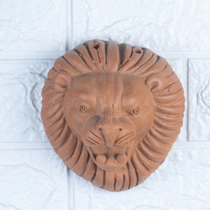 khavi arts Premium Artisanal Terracotta Lion Wall Hanging | Ideal for ...