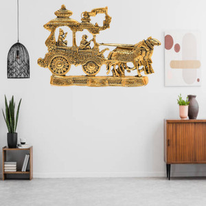 Kitlyn Mahabharat Geeta Arjun Chariot (Rath) with Krishna for Home ...