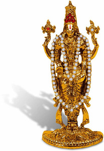 Utkarsh Lord Tirupati Balaji/venkateswara White Stone Mala God Stand ...