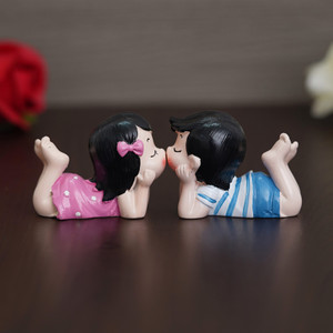 Dinine Craft Decorative Cute Romantic Kissing Pose Couple Magnets with ...