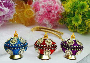 Denique Metal Kumkum Box, Sindoor Dani, Dabbi, Bharni for Women ,Kumkum ...