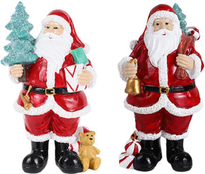 BNF Resin Santa Claus Figurine Statue Sculpture For Table Bedroom ...