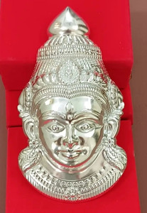 Durga Devi German silver, Laxmi mukhuta, Maha Durga devi face, pooja ...