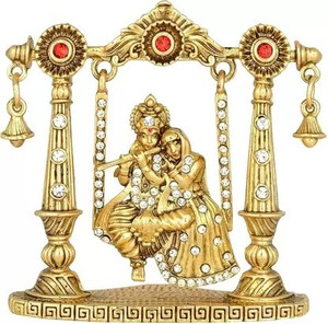 GEPRONIX RADHA KRISHNA PALKI TEMPLE FOR CAR/HOME/OFFICE/GIFT FOR ...