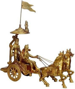 jyoti enterprises Vastu 2 Horses Rath / Geeta Arjun Chariot (Rath) with ...